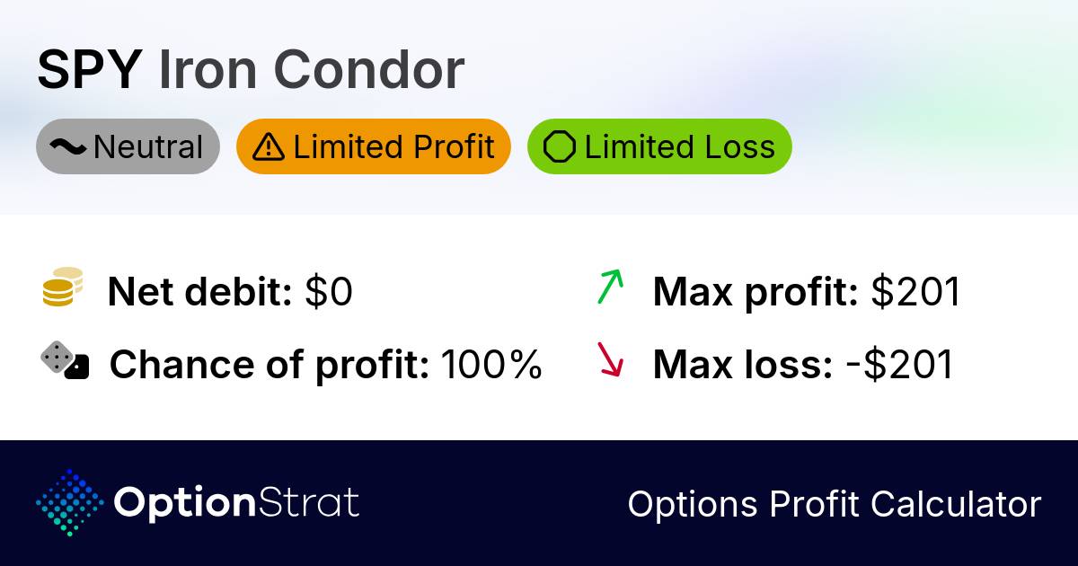 SPY Feb 16th 490/495/501/503 Iron Condor | OptionStrat